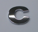Chrome Symbol '.' | Car Badge UK