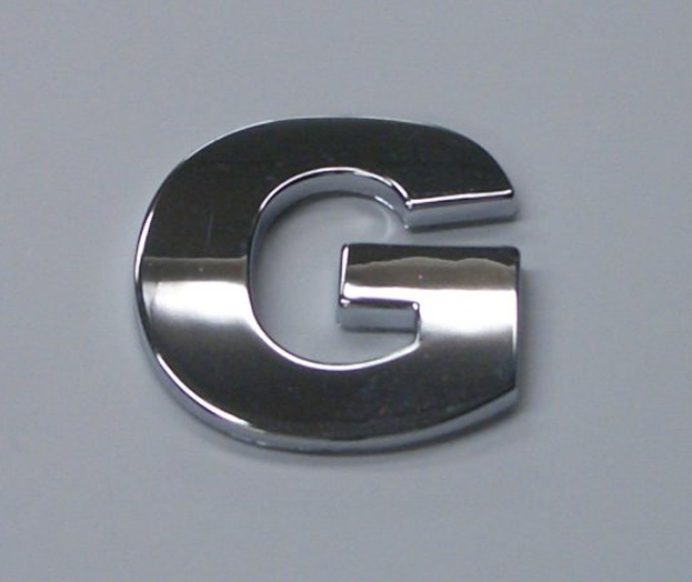 Chrome Letter 'G' | Car Badge UK